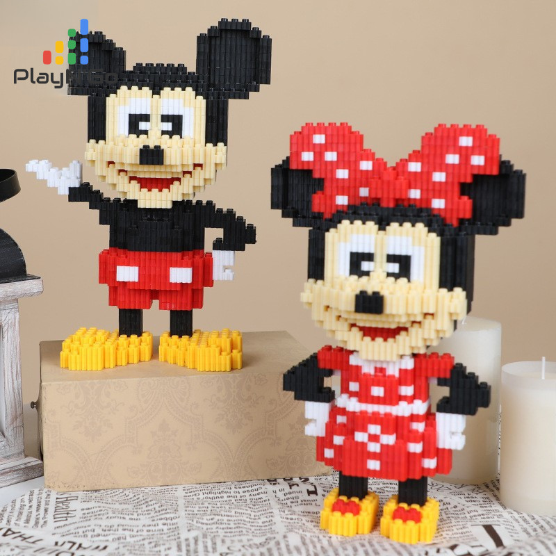Jual Original Nano Block Mickey & Minnies Medium - Bricks Education ...
