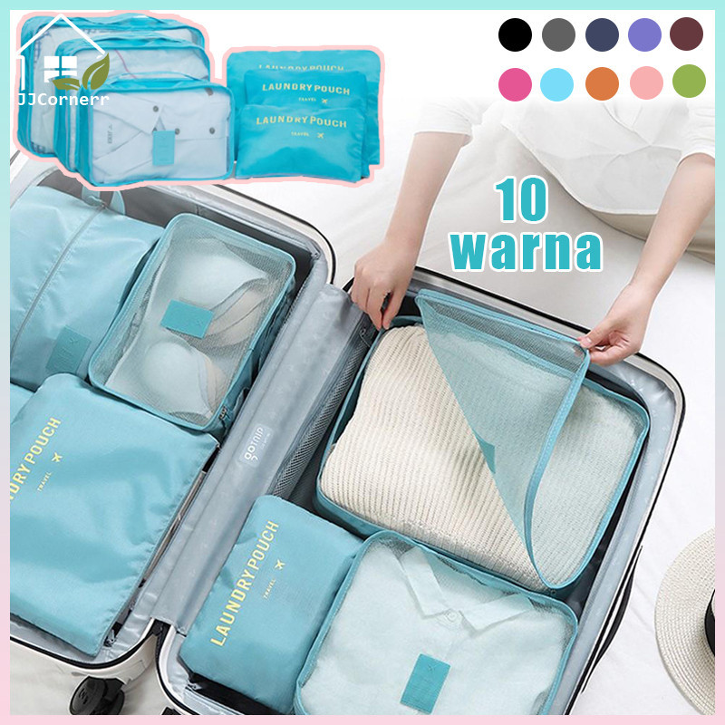 Jual 6 In 1 Travel Bag Set Storage Tas Penyimpanan Baju Koper Pouch ...