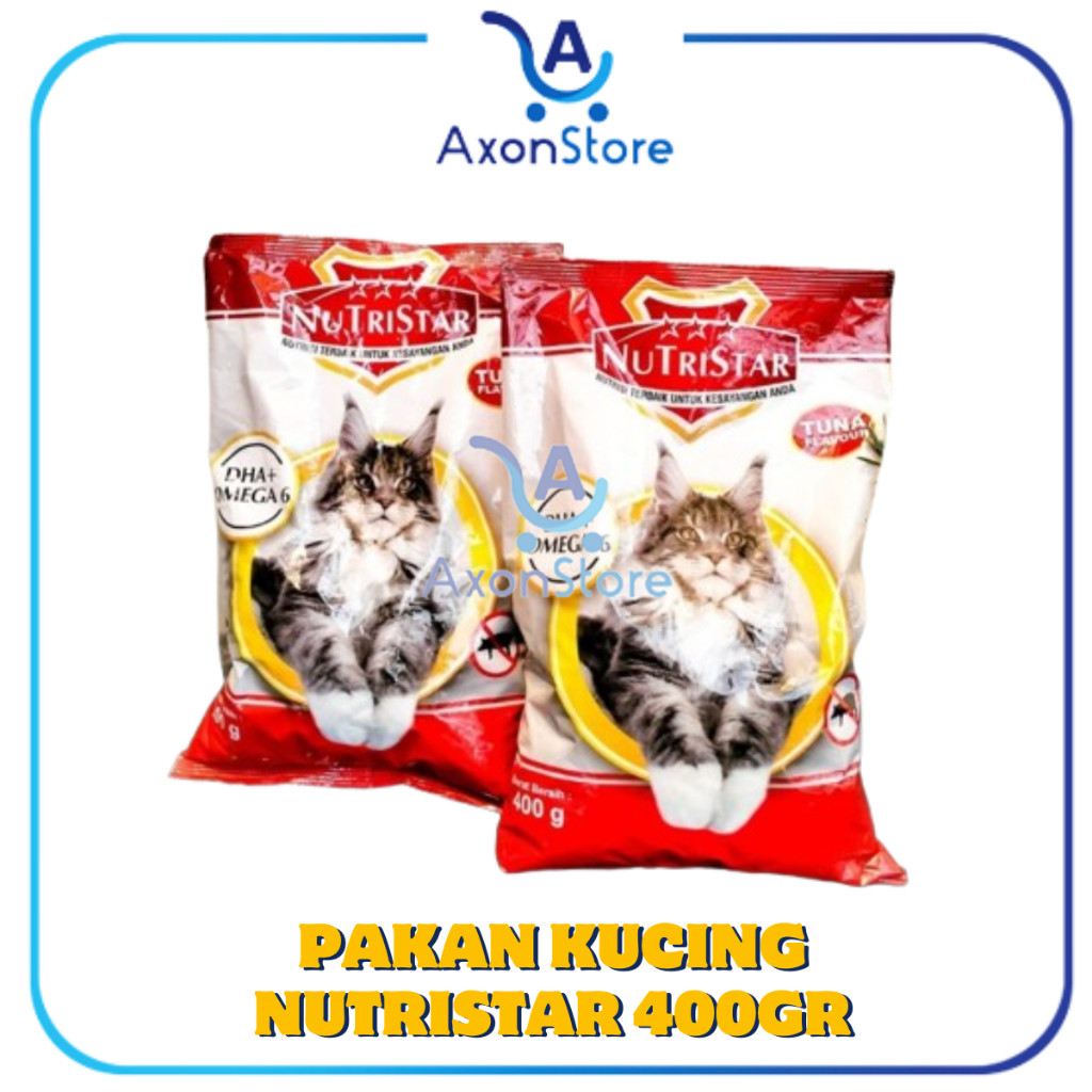 Jual Pakan Kucing Nutristar 400Gr Makanan Kering Tuna Flavour DHA+ ...