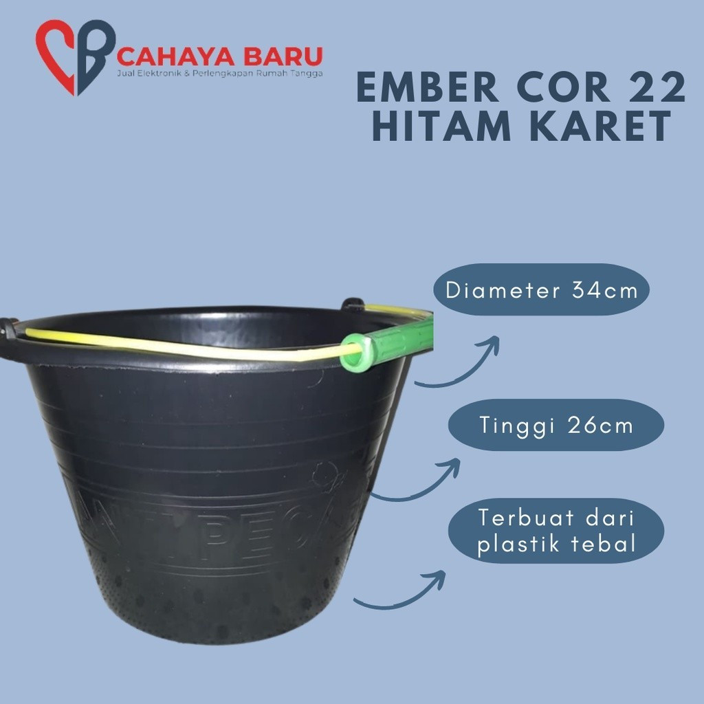 Jual ARENA PRABOT - EMBER COR 22 HITAM KARET / EMBER COR 18,20,22 KARET ...