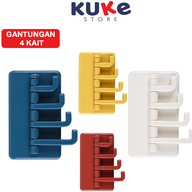 Jual KUKE GANTUNGAN TEMPEL DINDING 4 KAIT/CANTOLAN TEMPEL DINDING 4 KAKI KAIT/GANTUNGAN 4 KAIT ...