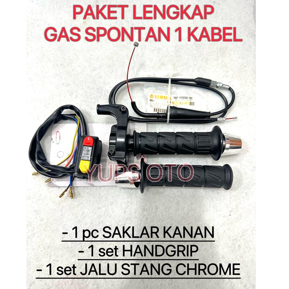 Jual PAKET GAS SPONTAN YZ THAILAND ORIGINAL YAMAHA + SAKLAR KANAN ...