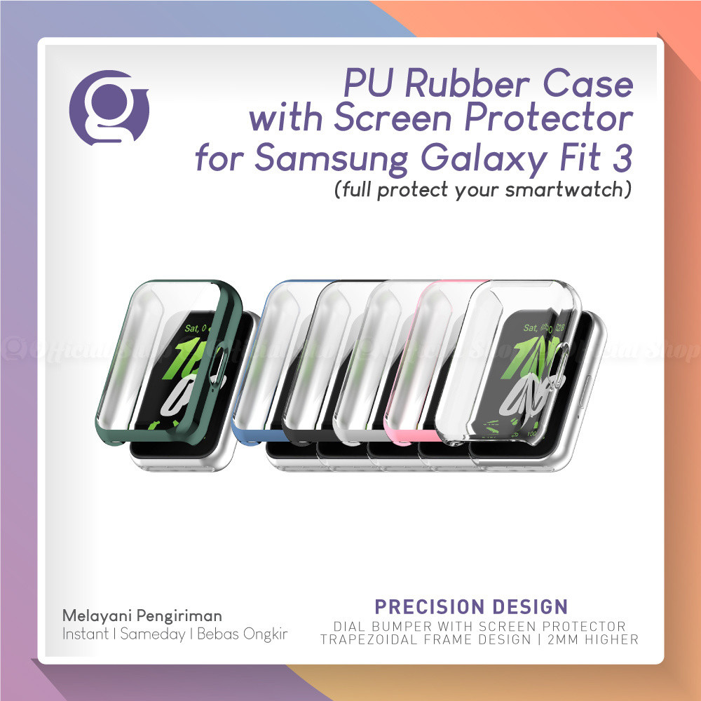 Jual Rubber Case TPU for Samsung Galaxy Fit 3 Soft Bumper Cover Screen ...