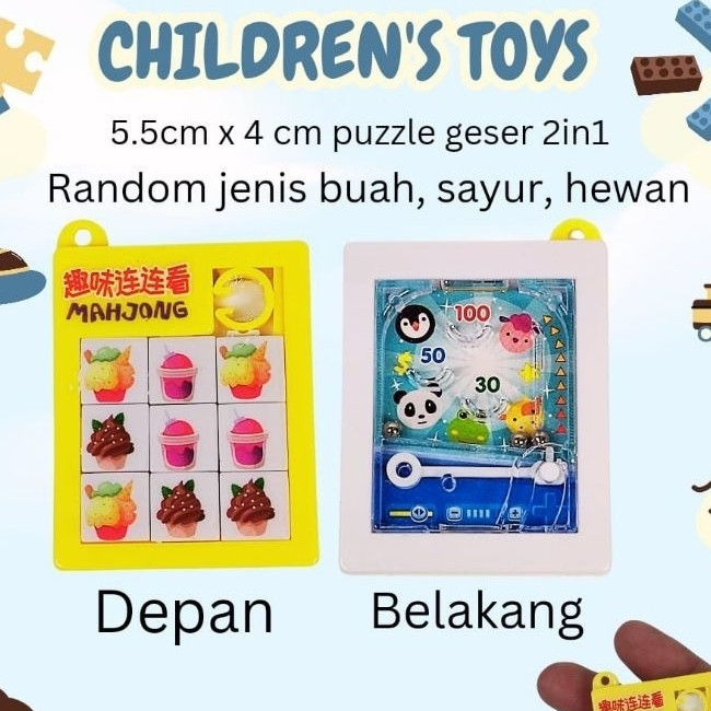 Jual LOMOTOYZ Mainan PUZZLE GESER 2 SISI / Puzzle Geser Mini 2 Sisi ...