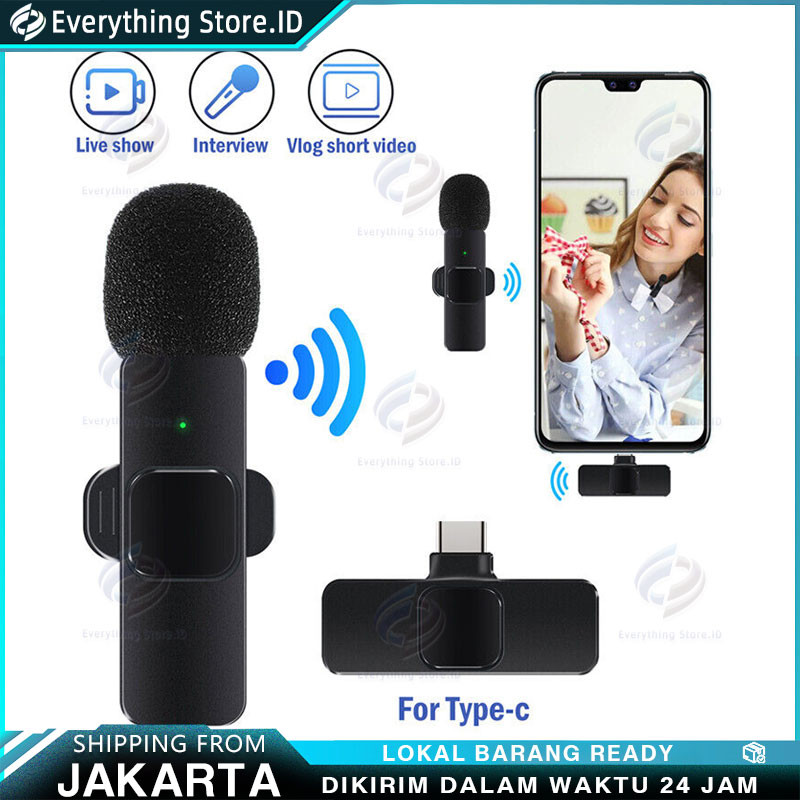 Jual K8 Microphone Mic Clip On Youtuber Wireless Usb/Mic Youtuber ...
