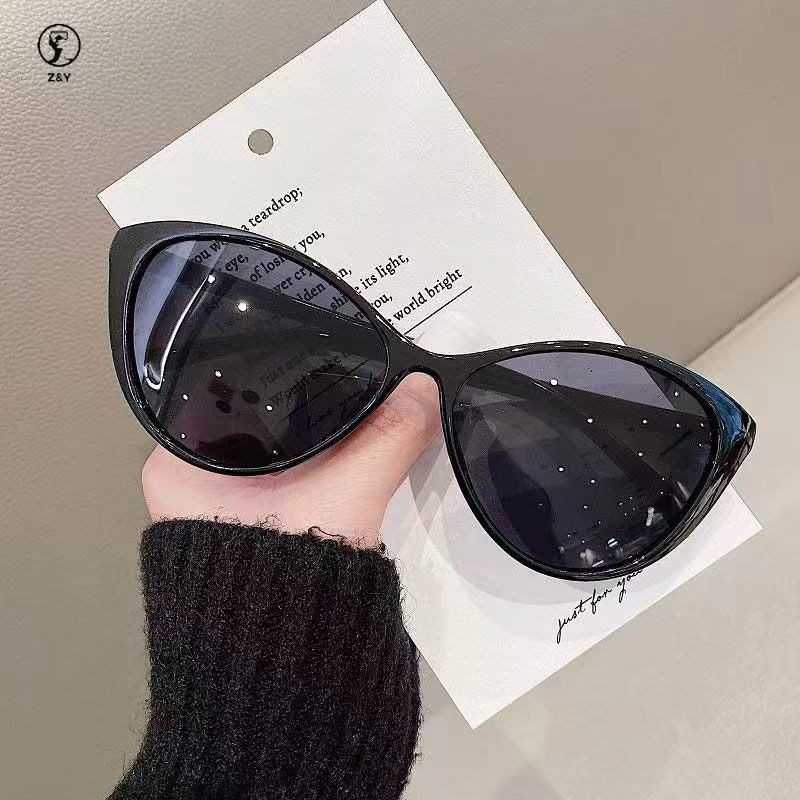 Jual Z&Y Cod Free Lap Dompet Kacamata Hitam 9006 Cat Eye Bingkai Hitam ...