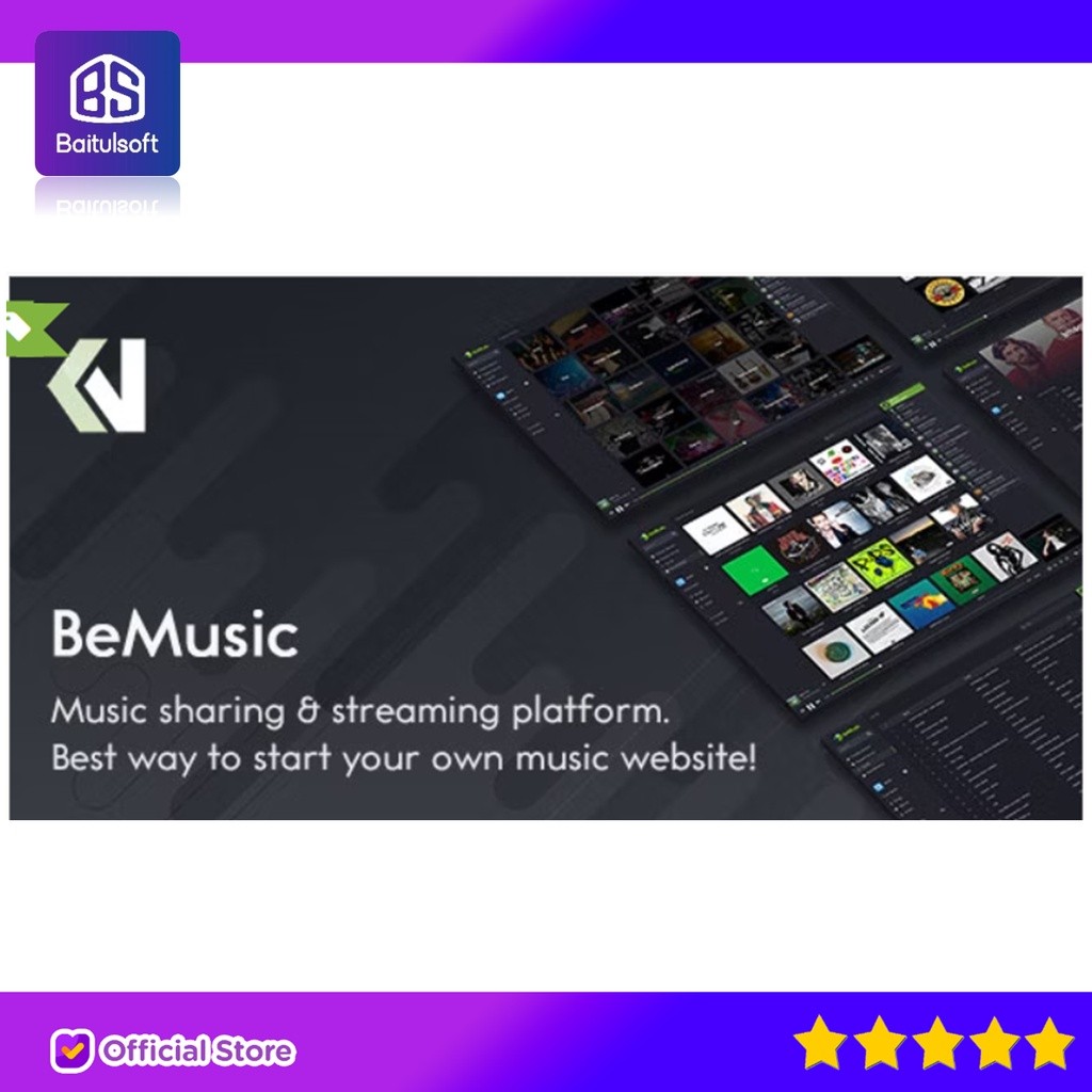 Jual SOURCE CODE APLIKASI BEMUSIC - MUSIC STREAMING ENGINE | Shopee Indonesia