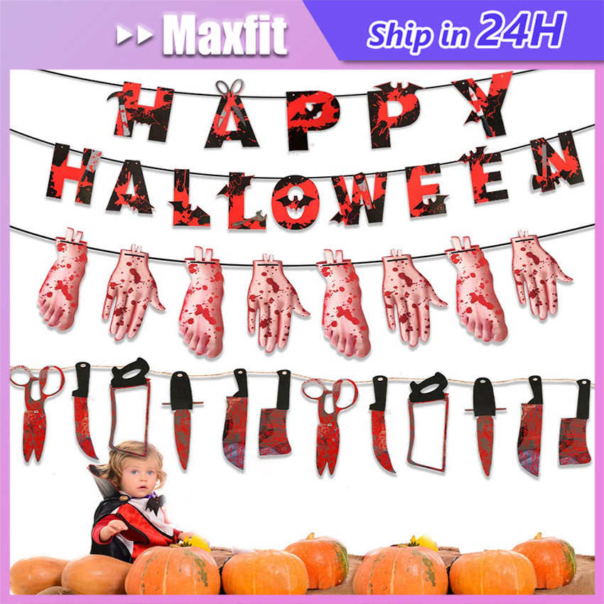 Jual Banner Halloween Decoration Dekorasi Dekor Pesta Party Hiasan ...