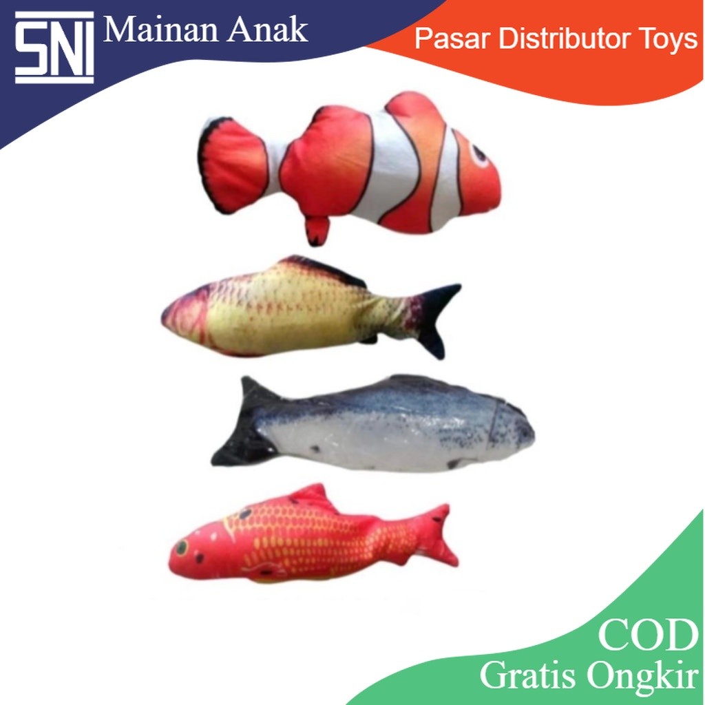 Jual Mainan Anak IKAN MIX 4 KARAKTER Ikan Goyang Gerak Tepuk Dancing ...