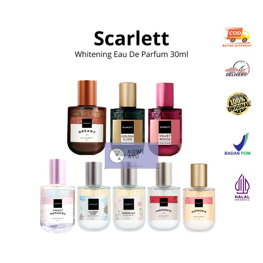 Jual Scarlett Whitening Eau De Parfum 30ml | Shopee Indonesia