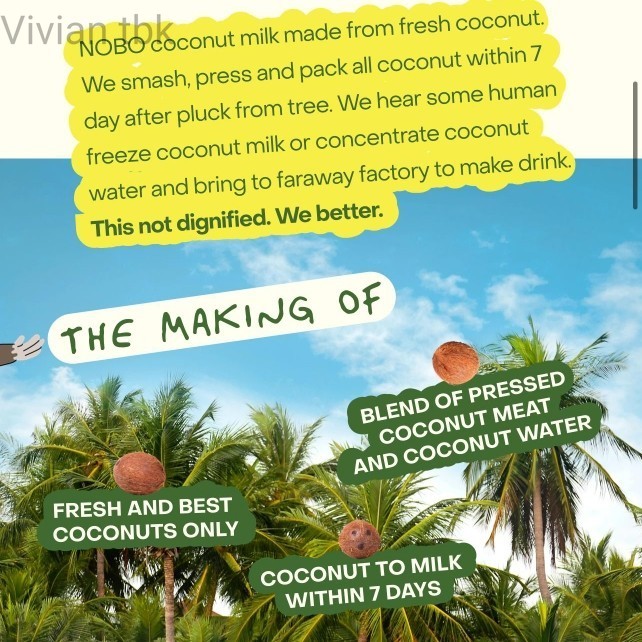 Jual vv Nobo Coconut Milk Barista Grade 1L | Shopee Indonesia