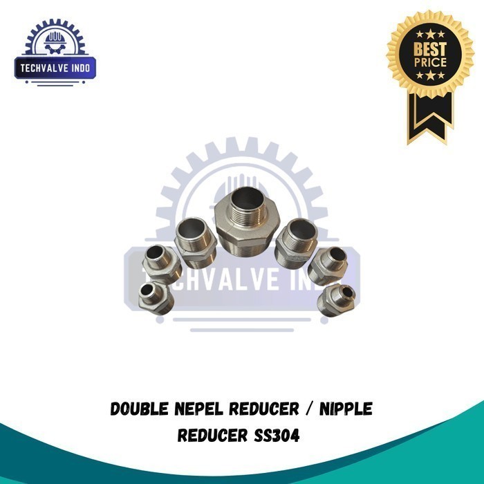 Jual DOUBLE NEPEL REDUCER / NIPPLE REDUCER SS304 1/4 x 3/8 INCH ...