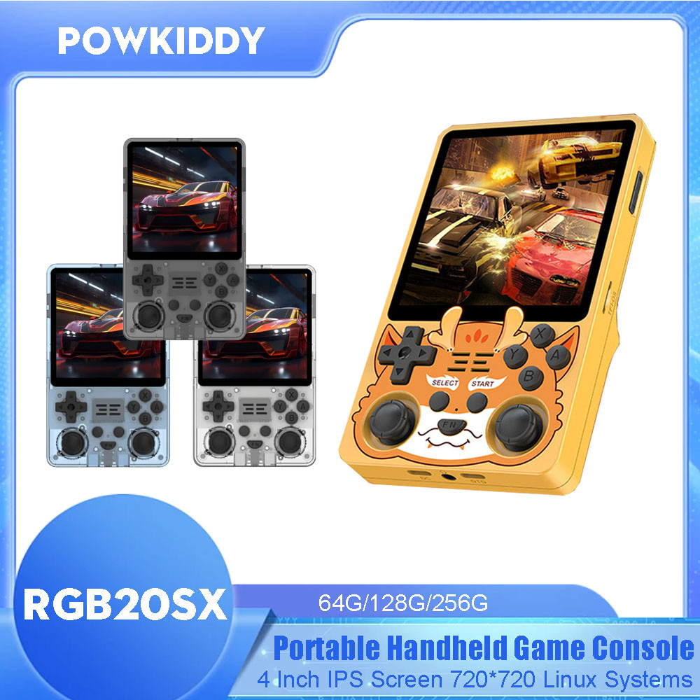 Jual RGB20SX Handheld Game Console 4 Inch IPS Screen 720*720 Built-in WIFI Retro Gaming Opending ...