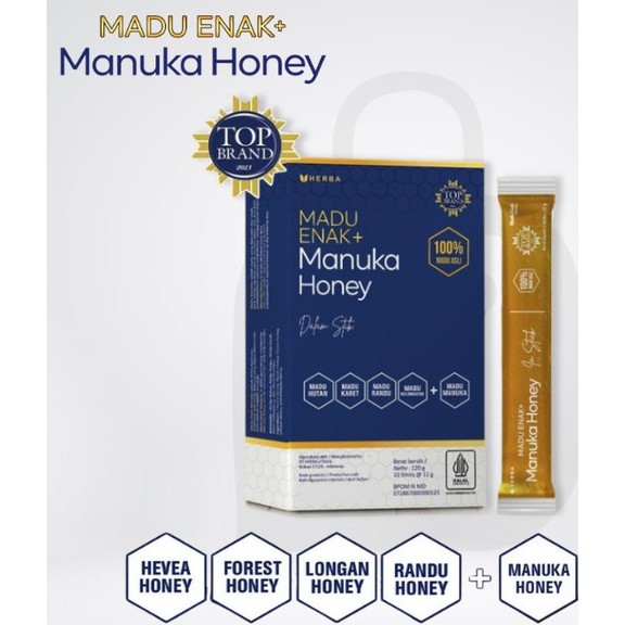 Jual Madu Enak Manuka 1 Box isi 10 Stick - Madu Asli | Shopee Indonesia