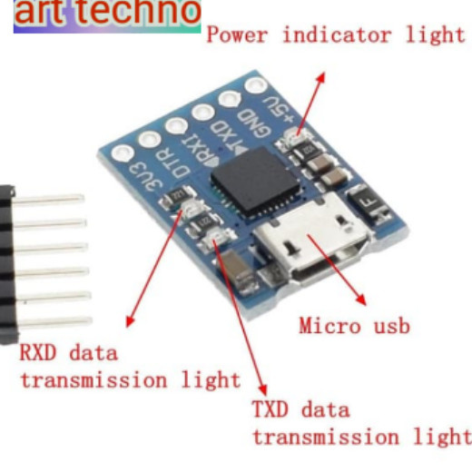 Jual cp2102 Micro usb to uart ttl stc converter by Inspire id | Shopee ...
