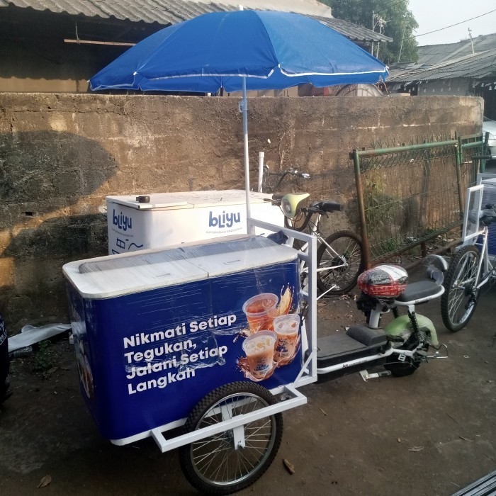 Jual Sepeda Listrik Es Kopi dan Boxnya ukuran 100x60x60 cm Gerobox 2 ...