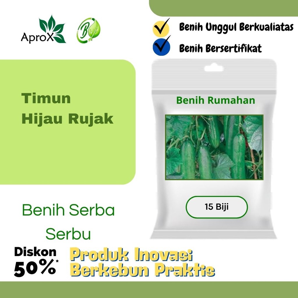 Jual Benih Sayuran Mentimun Timun Hijau Sayur Sayuran Timun Mentimun ...