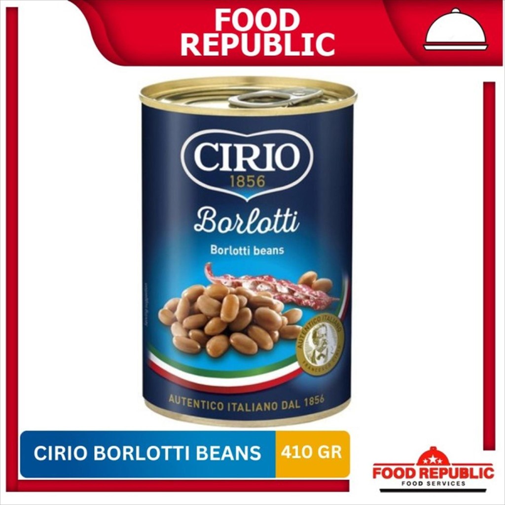 Jual Cirio Borlotti Beans 410g / Kacang Borlotti Dalam Larutan Garam ...
