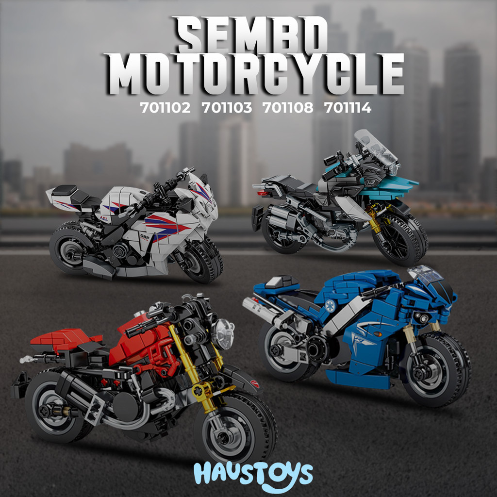 Jual Sembo Block Motorcycle Technique Yamaha/Ducati/BMW/Ninja Bricks ...