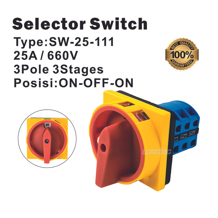 Jual Cam Switch / Selector Switch ON-OFF-ON 25A | Shopee Indonesia