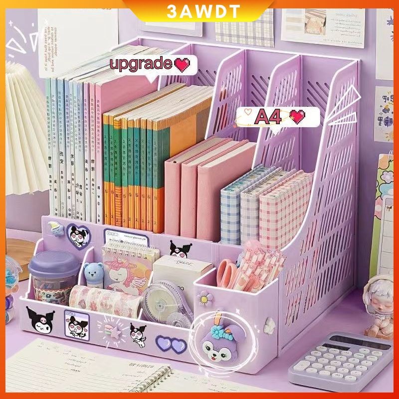 Jual [Stiker gratis] Kuromi Rak Buku/Penyimpanan desktop organizer file ...