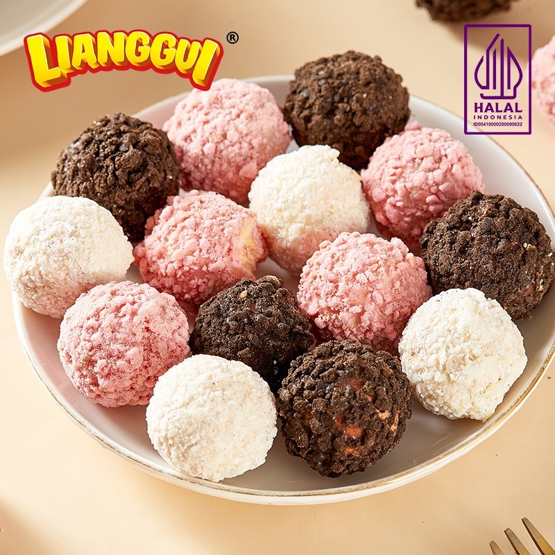 Jual [Makanan viral] [HALAL]Lianggui Crisp Choco Burstlurry Ball 80g ...