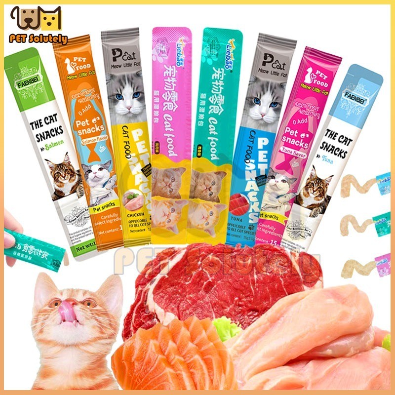 Jual Snack Kucing Creamy Treats Kucing Snack Kucing murah 15gr Makanan ...