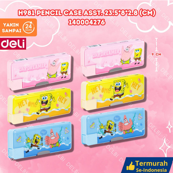 Jual Deli Spongebob Tempat Pensil Magnet Kotak - EH981 H981 Pencil Case ...