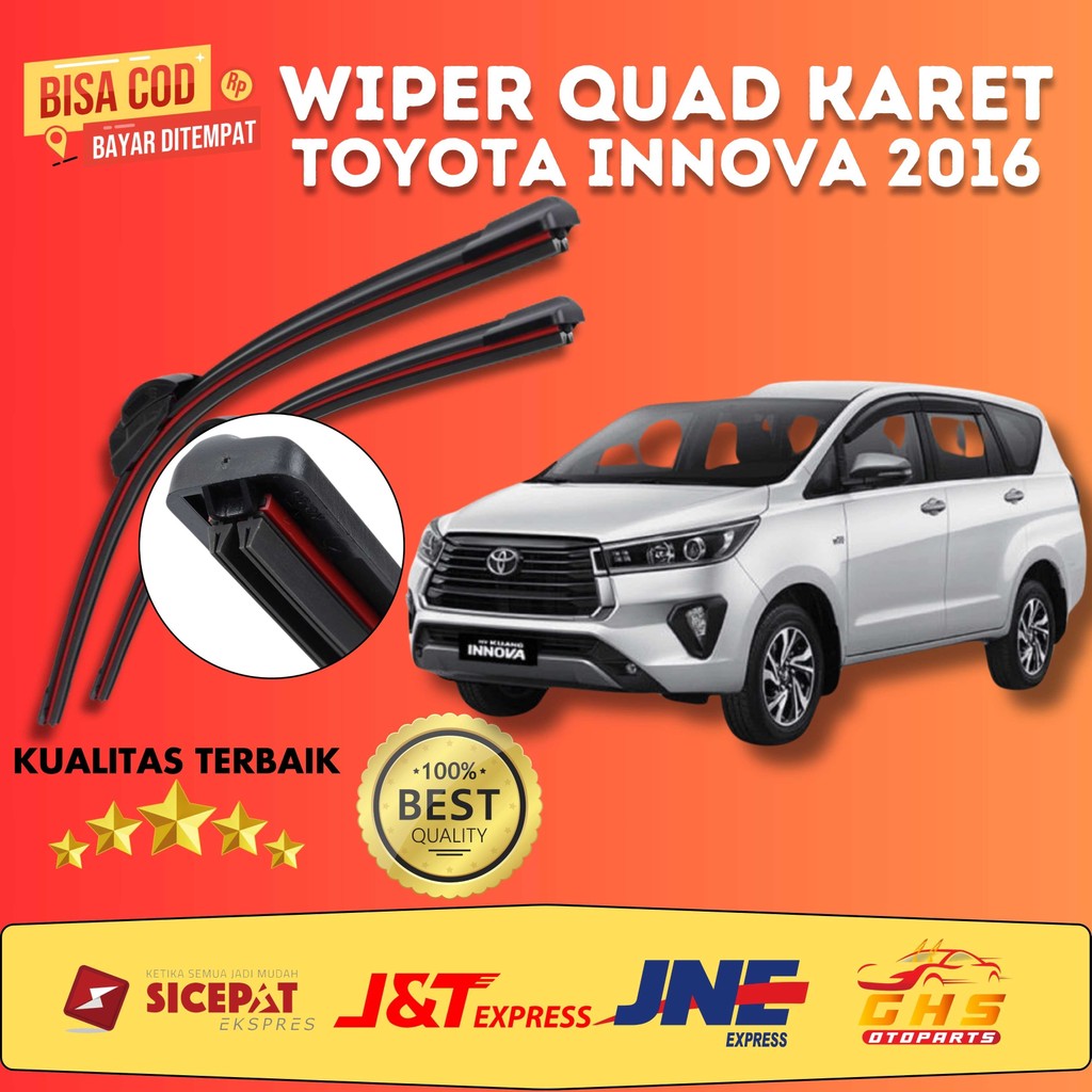 Jual Wiper Quad Blade Kaca Mobil Toyota Kijang Innova Reborn 2016 ...