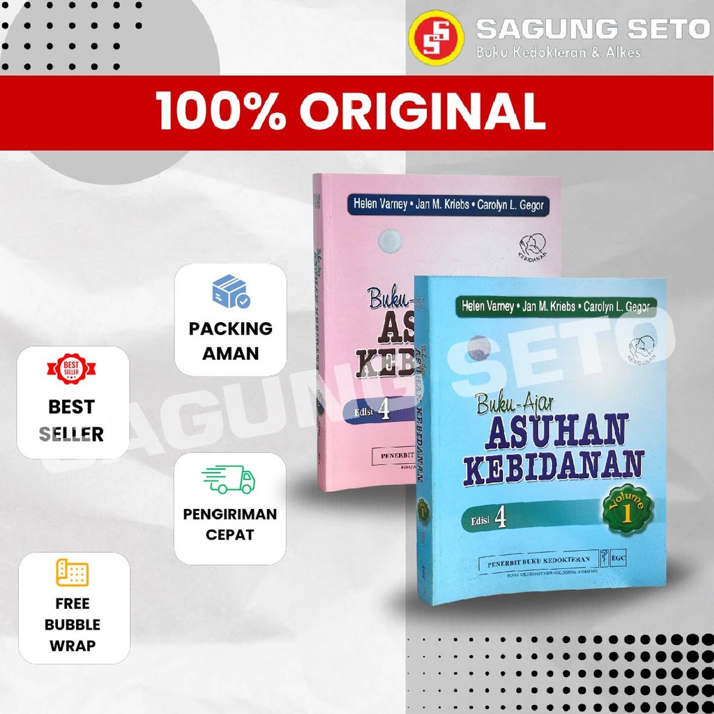 Jual BUKU AJAR ASUHAN KEBIDANAN VOL 1&2(1 SET) EDISI 4-HELEN VARNEY ...