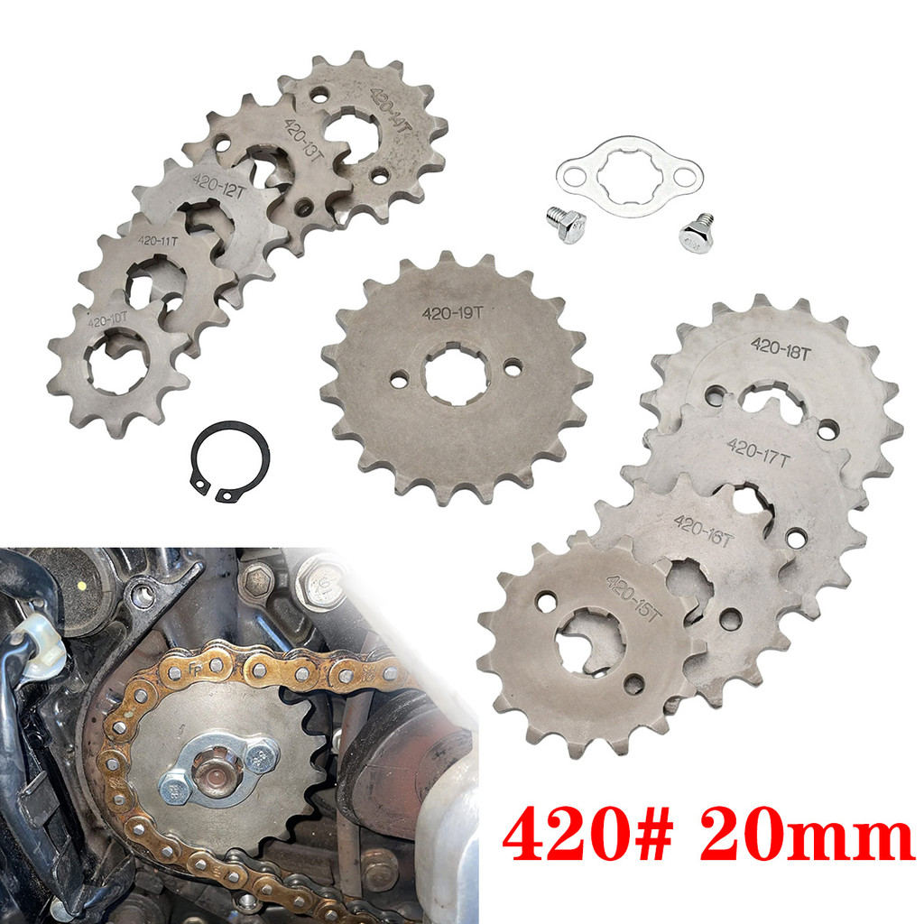 Jual 420# 20mm Motorcycle Front Engine Sprocket For Dirt Pit Bike ...