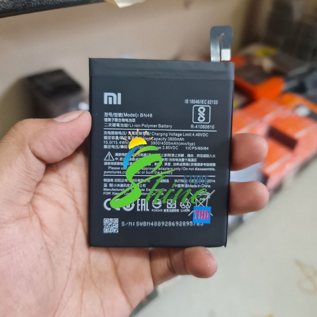 Jual BATERAI BATRE XIAOMI BN48 ORIGINAL HP XIAOMI REDMI NOTE 6 PRO BATTERY BATREI TANAM | Shopee ...