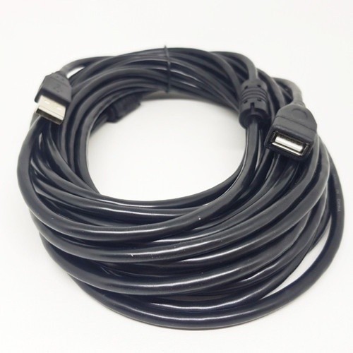 Jual KABEL USB EXTENSION MALE FEMALE 10M HITAM / PERPANJANGAN USB ...