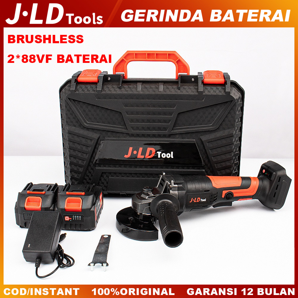 Jual JLD 88VF Gerinda Baterai Brushless 4Inch M10 Cordless Angle ...