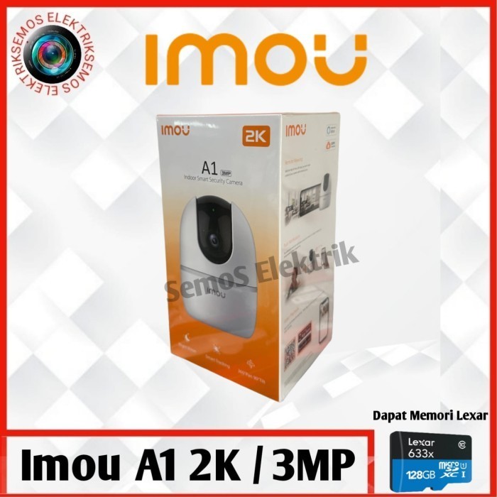 Jual Imou A1 2K Bundling Memori 128GB Indoor IP Camera 3MP Two Way Talk AI Human Detection ...