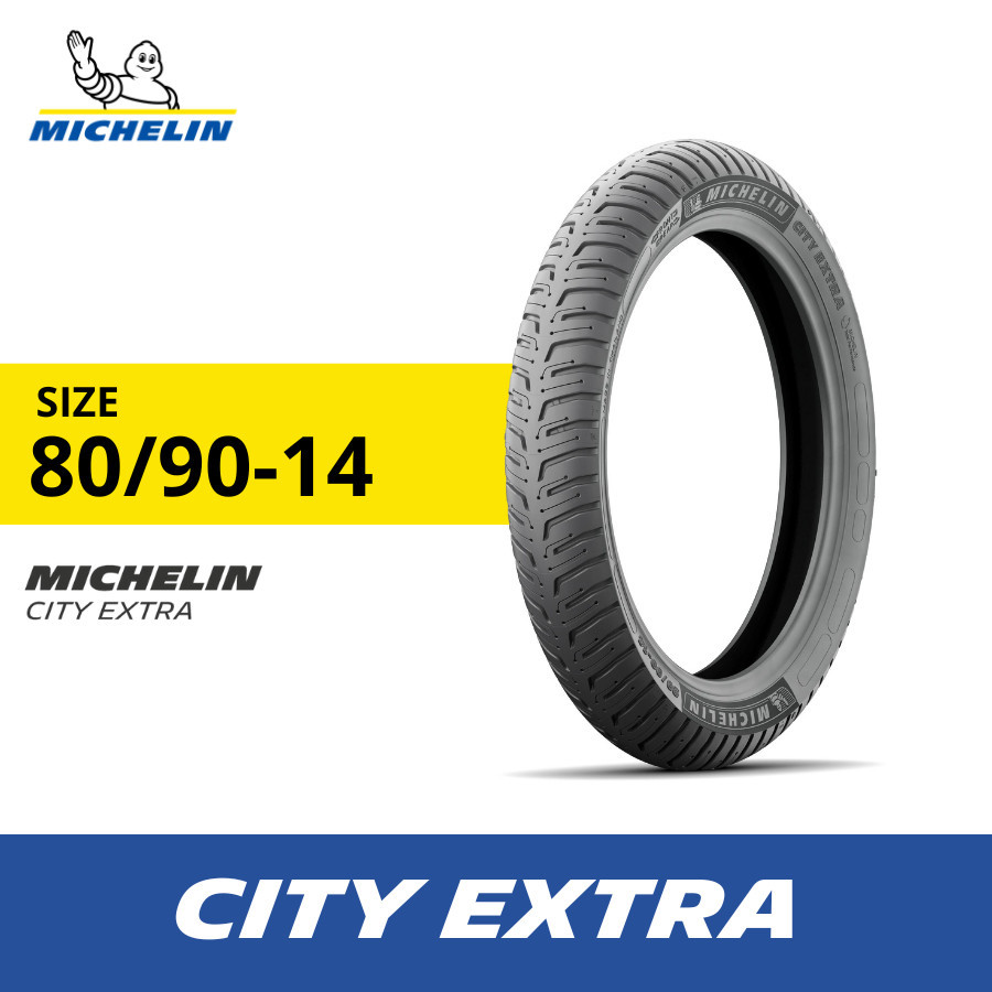 Jual Michelin Ban Motor City Extra 80-90 R14 - Ban Tubeless | Shopee ...