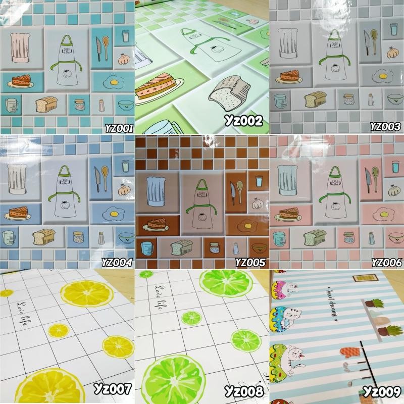 Jual Wallpaper Dapur Anti Minyak Dan Api Meja Dapur Tahan Panas Ukuran ...