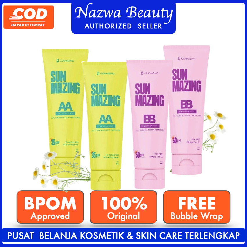 Jual Nazwa Beauty GLAMAZING - SUNMAZING SERIES ( 50ml ) - Sunscreen ...