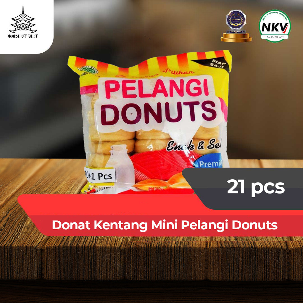 Jual Donat Kentang Mini Pelangi Donuts Isi 21 | Shopee Indonesia