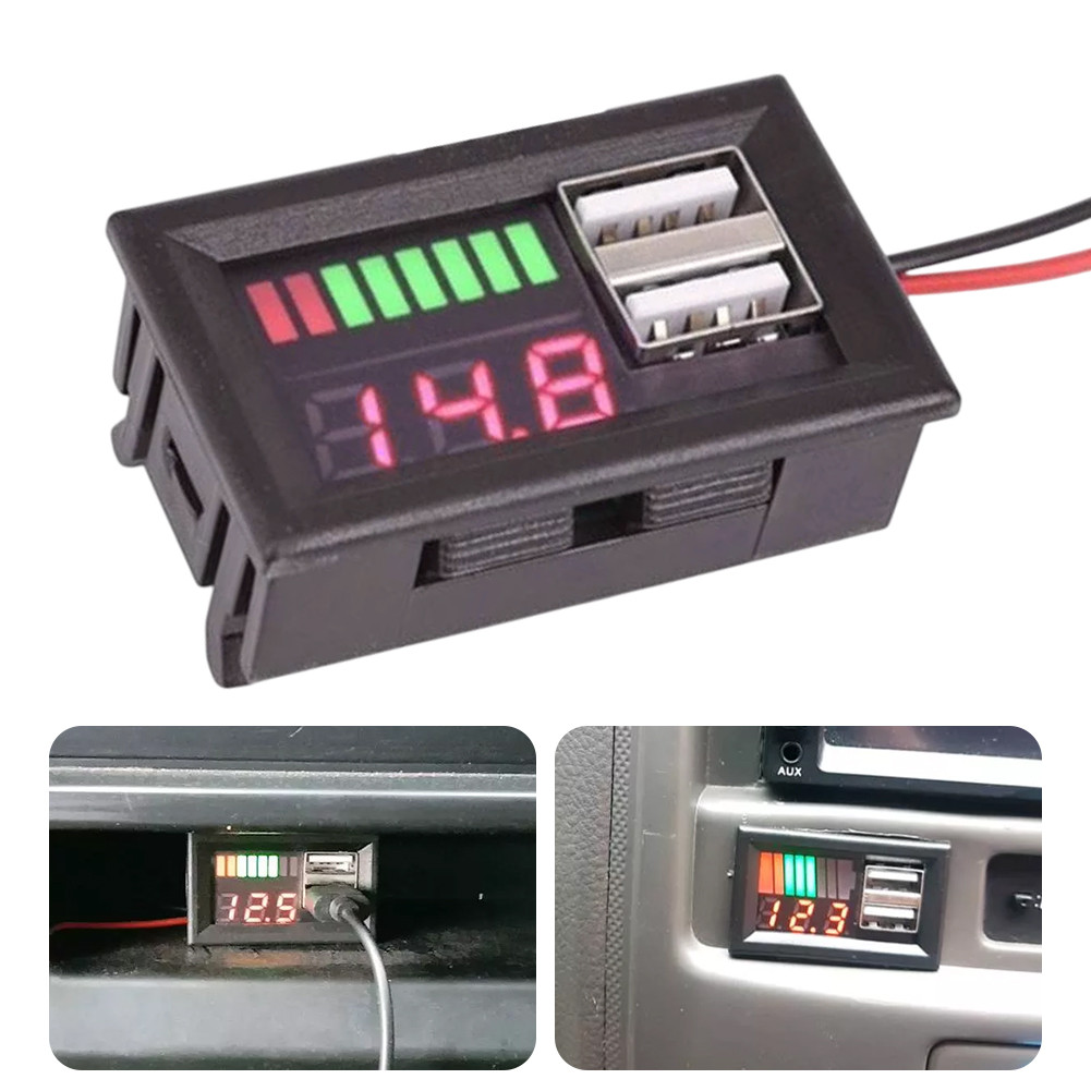 Jual Volt Meter Indikator Level Baterai Aki Accu Handphone Android ...