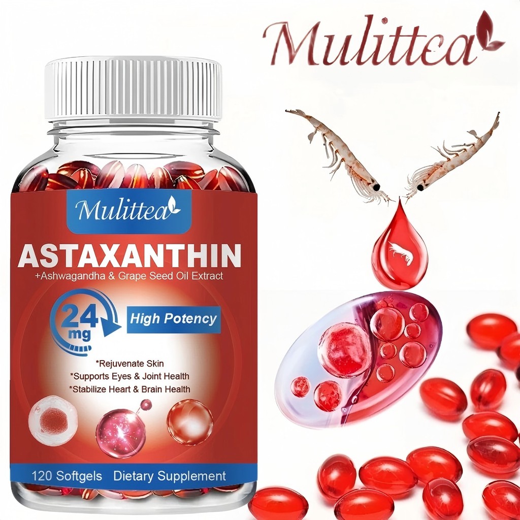 Jual Multitea 60/120 Kapsul Astaxanthin untuk Kesehatan Kardiovaskular ...