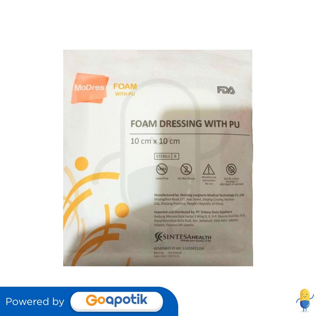 Jual Modres Penutup Luka N Foam Dressing With Pu 10 X 10 Cm | Shopee ...