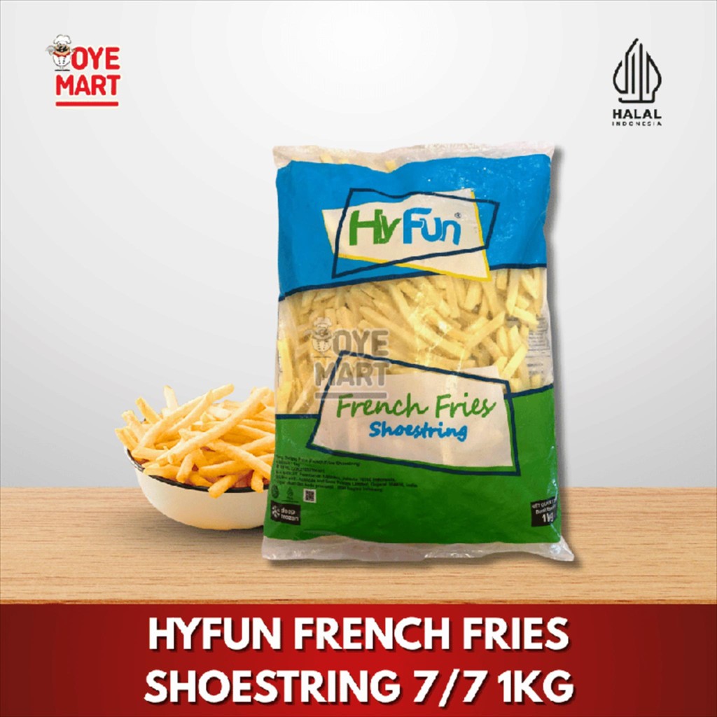 Jual HYFUN FRENCH FRIES SHOESTRING 7/7 1KG / KENTANG GORENG BEKU ...
