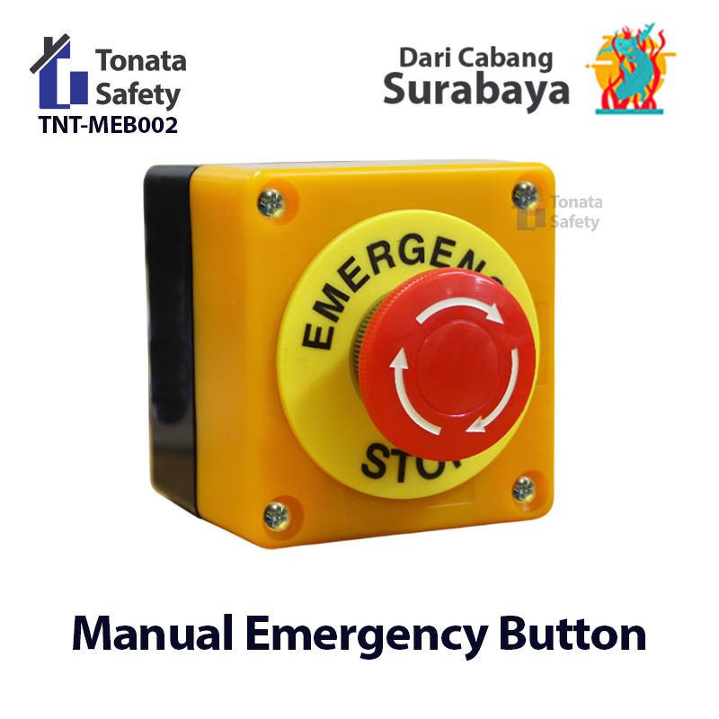 Jual Push Button Emergency Stop Manual / Tombol Darurat Manual | Shopee ...