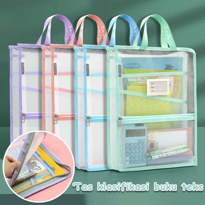 Jual Tas Penyimpanan Dokumen Transparan / Tas Klasifikasi Buku Teks ...