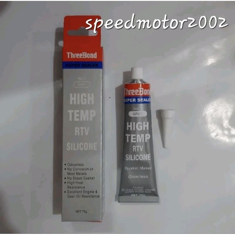 Jual lem sealer three bond grey/RTV 75gr. Untuk sealer mesin/packing ...