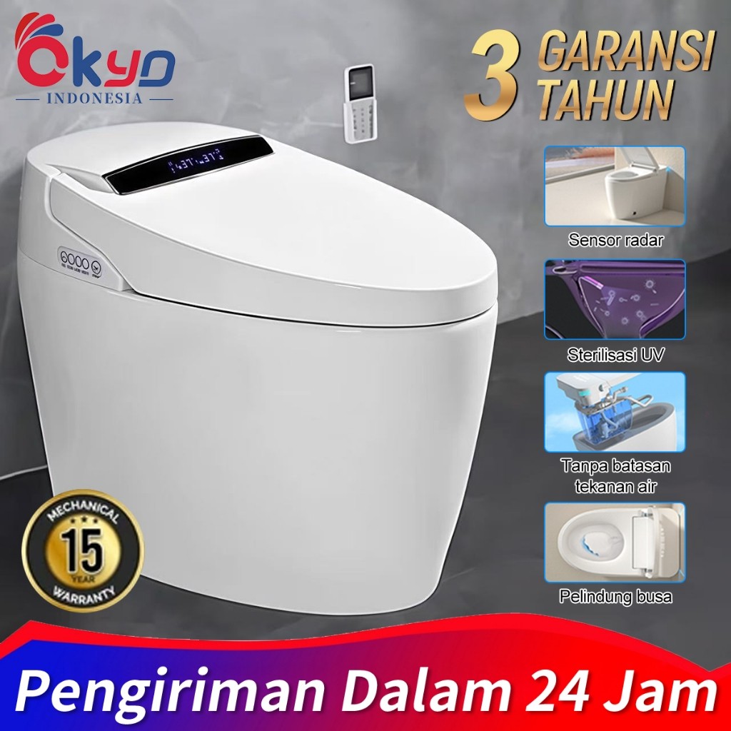 Jual Closet duduk otomatis Keramik Luxury Pintar Toilet Closet Toilet ...