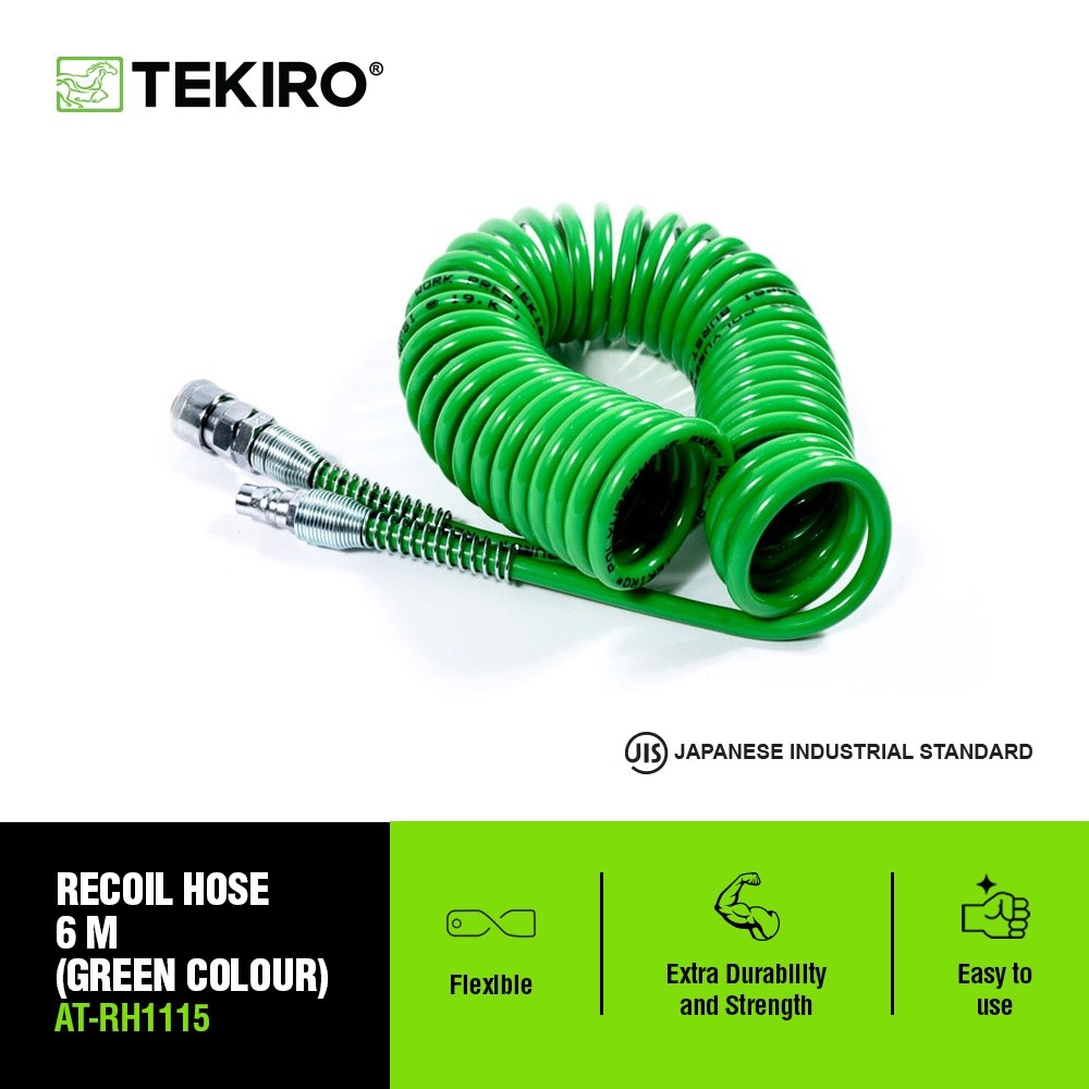 Jual TEKIRO RECOIL HOSE 6M 6METER 6 METER HIJAU WITH SPRING SELANG ...