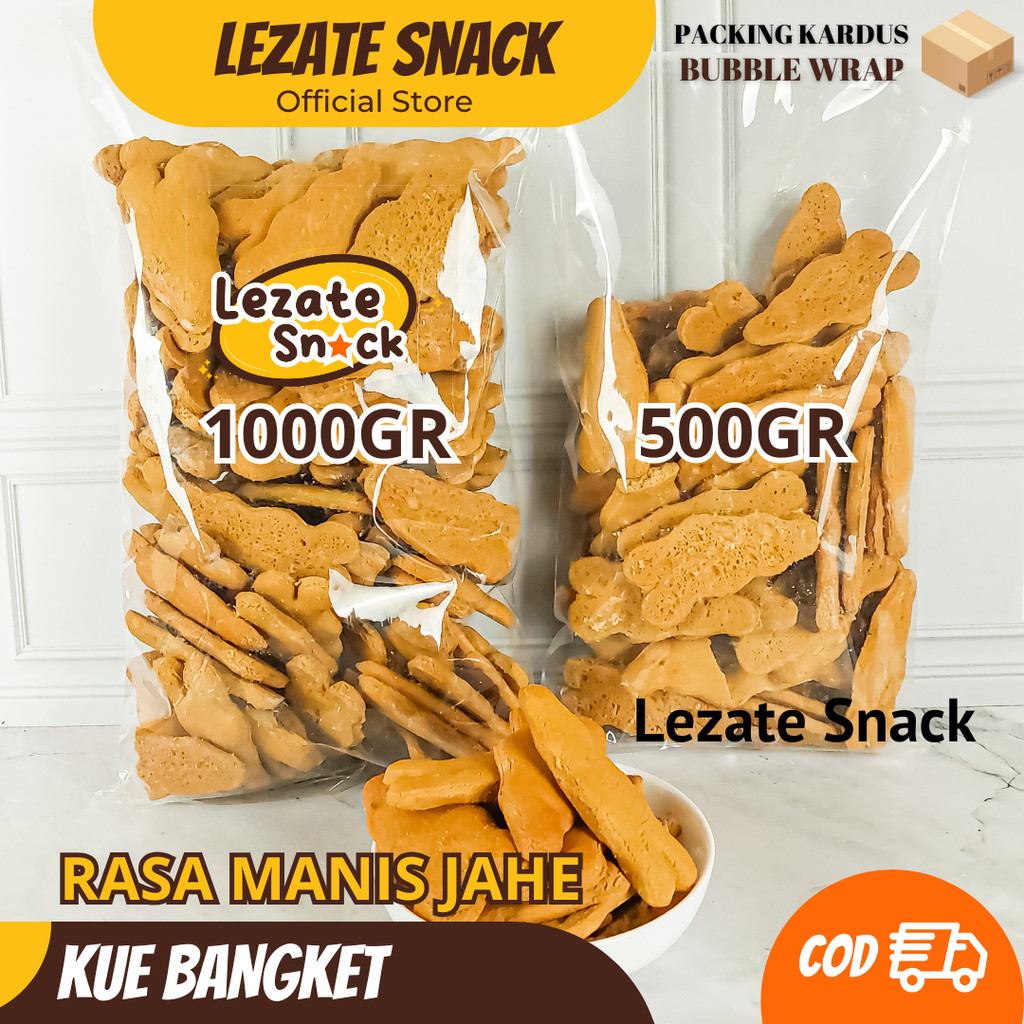 Jual Kue Bangket Jahe 1KG Roti Jahe Renyah Enak KIloan Murah/Kue ...