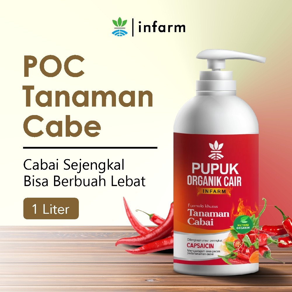 Jual INFARM - Pupuk Organik Cair Cabai 1L POC Kompos Penyubur Tanaman Cabe 1 Liter Pelebat Buah ...